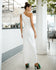 White One-Shoulder Cut-Out Maxi Dress
