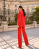 Red Regular-Fit 3-Piece Suit
