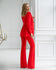 Red Regular-Fit 3-Piece Suit